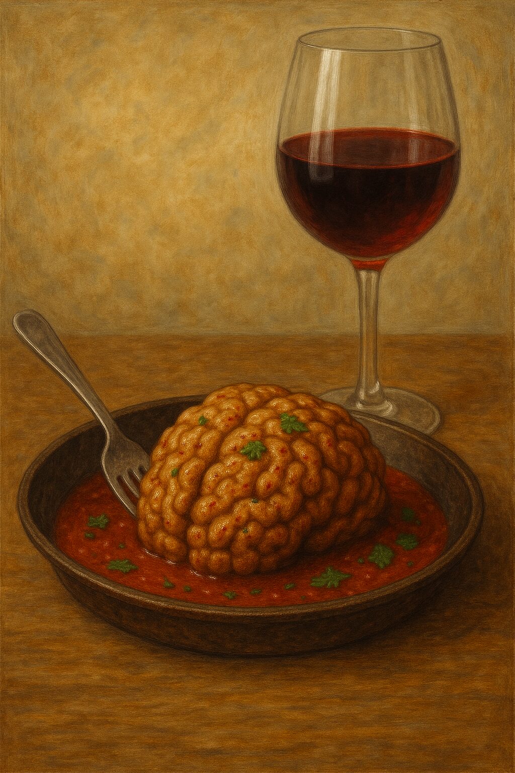 Goat Brain Fry (Bheja Fry) & Wine - Indian food and wine